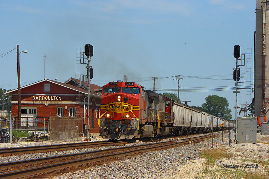 Westbound BNSF Loaded Grain Train